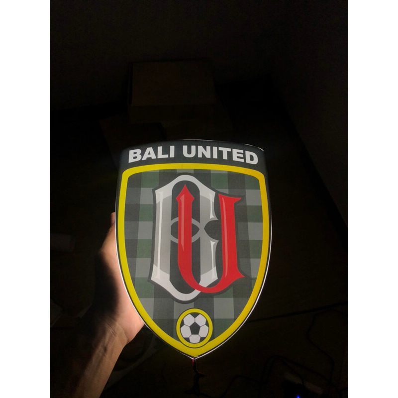 Jual lampu neon box logo bali united | 1 sisi akrilik | Shopee Indonesia