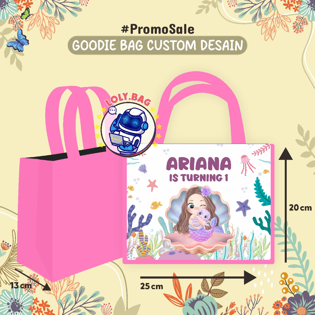 Jual Goodie Bag PINK /Tas Ultah Custom/Goodie Bag Custom/Tas Ultah Unik ...
