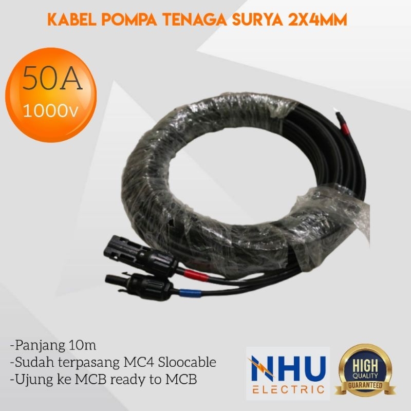 Jual Kabel Pompa Tenaga Surya 2x4mm + MC4 | Shopee Indonesia