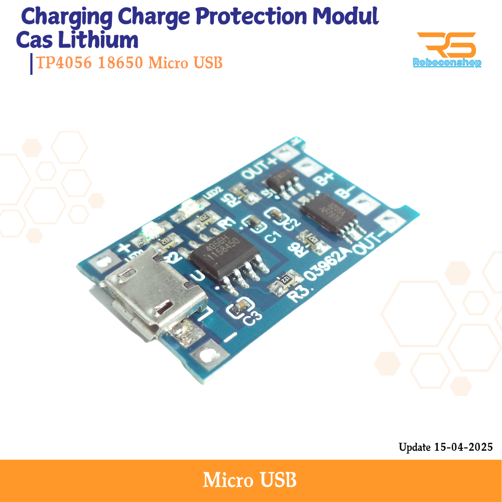 Jual TP4056 Charging Charge Protection Modul Cas Lithium 18650 Micro ...