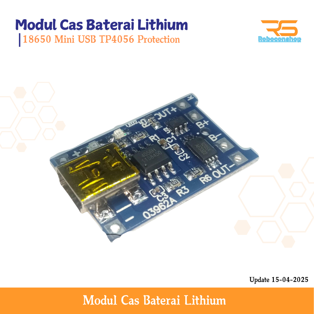 Jual Modul Cas Baterai Lithium 18650 Mini USB TP4056 Protection ...