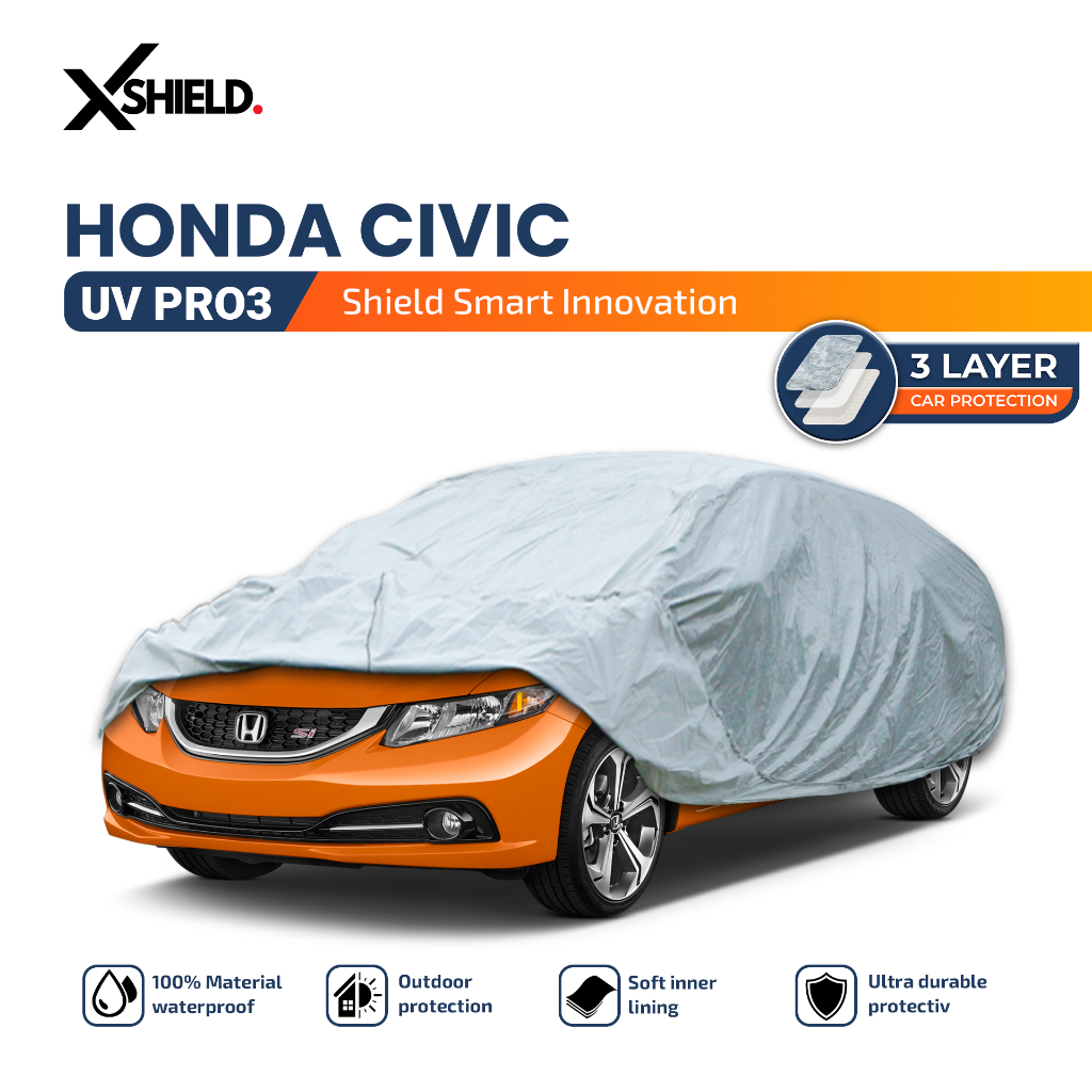 Jual 3 Layer Cover Mobil Civic FD Alumunium Film Metalic Outdoor Tiga ...