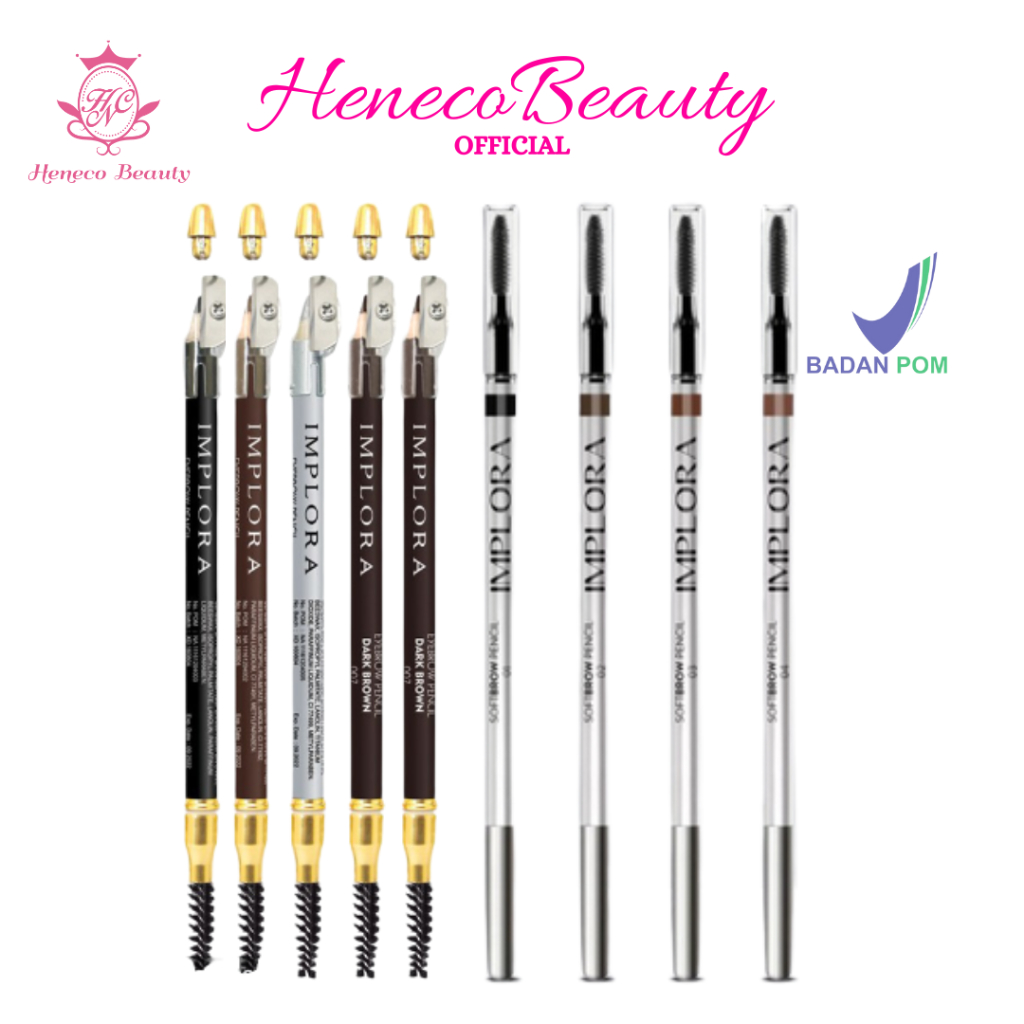 Jual IMPLORA Eyebrow Pencil 2.5g / Soft Brow / Eye Pensil Alis Serut ...