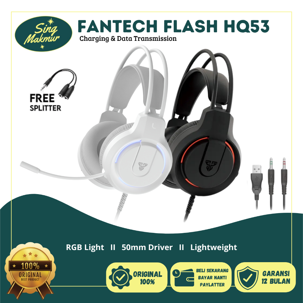 Jual Fantech FLASH HQ53 Headset Gaming Mobile TERLARIS | Shopee Indonesia