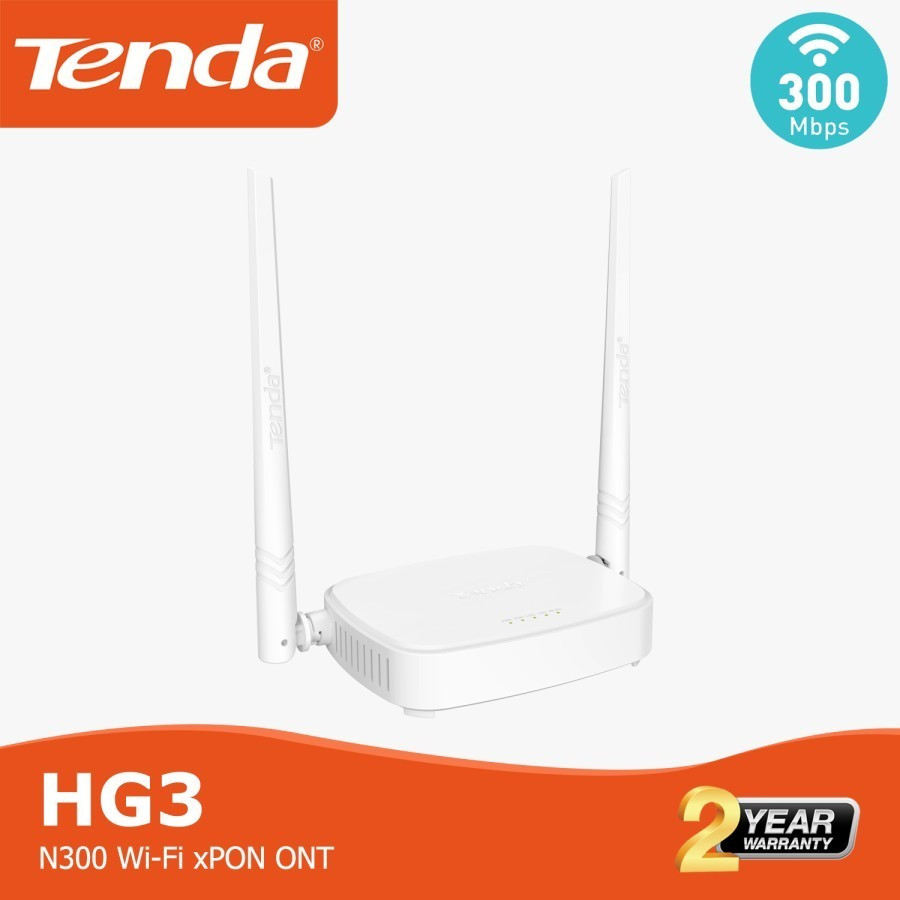 Jual Tenda HG3 N300 Wi-Fi xPON ONT Wireless Modem RESMI | Shopee Indonesia