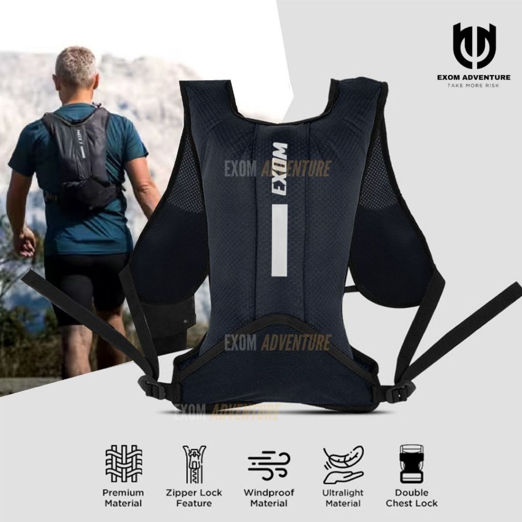 Jual EXOM 2239 ORION RUNNING VEST - ROMPI JOGGING MARATHON LARI TRAIL ...