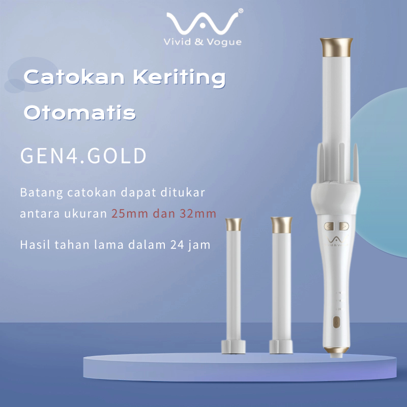 Jual Vivid&Vogue 4rd Generation Catokan Curly Otomatis 32mm&25mm Curly Rambut | Shopee Indonesia