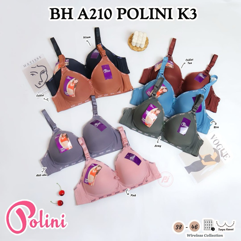 Jual 2PCS BH POLINI CUP C KAIT 3 | BH BUSA JUMBO CUP C | Shopee Indonesia