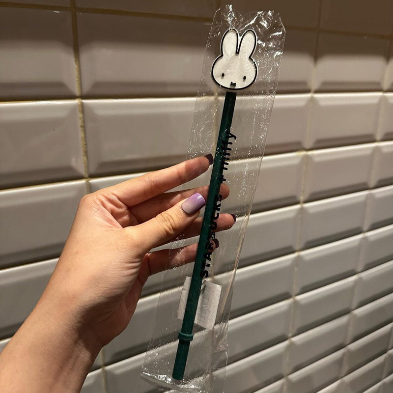 Jual NEW Starbucks x Miffy Straw + Stopper Bunny Singapore Starbucks ...