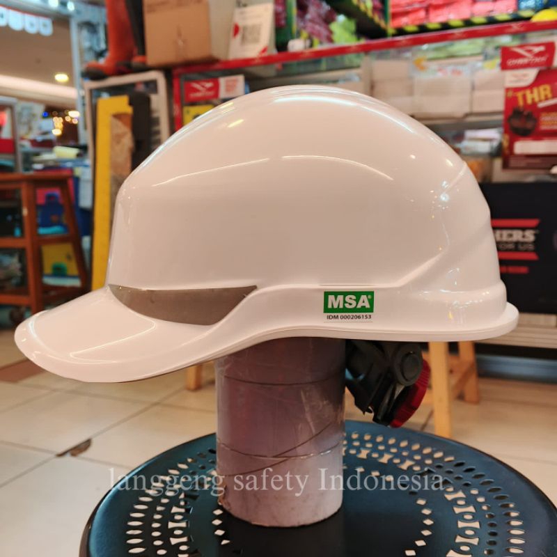 Jual Helm Safety Proyek MSA Baseball Lokal + Safety Helmet Baseball Putih Tanpa Tali Dagu ...