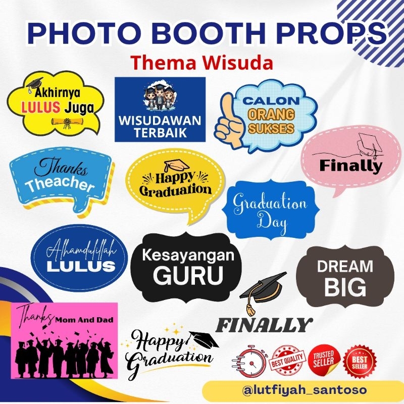 Jual PHOTO BOOTH PROPS TEXT | Shopee Indonesia
