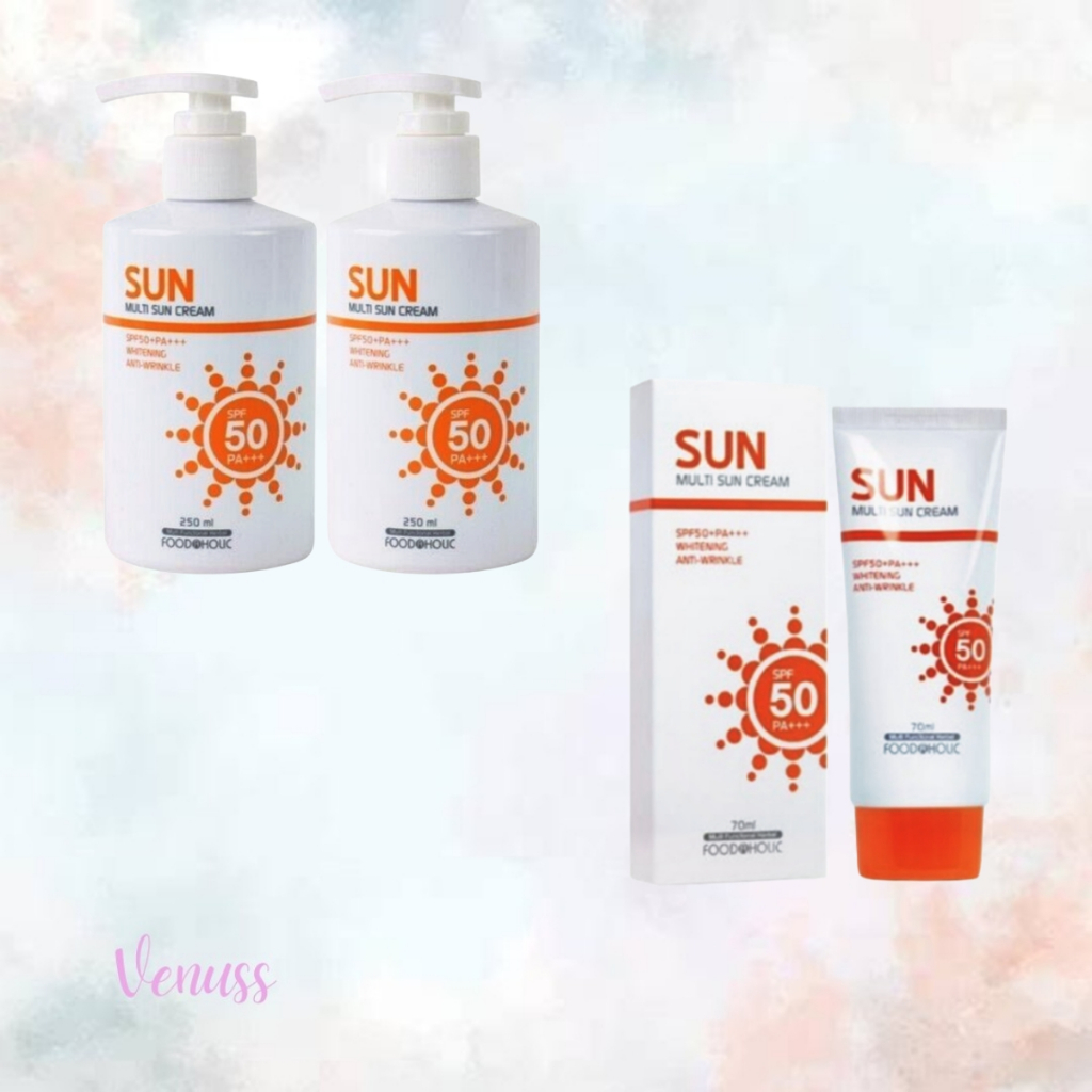 Jual FOODAHOLIC Multi Sun Cream SPF50+PA+++ 70ml | FOODAHOLIC sun multi ...
