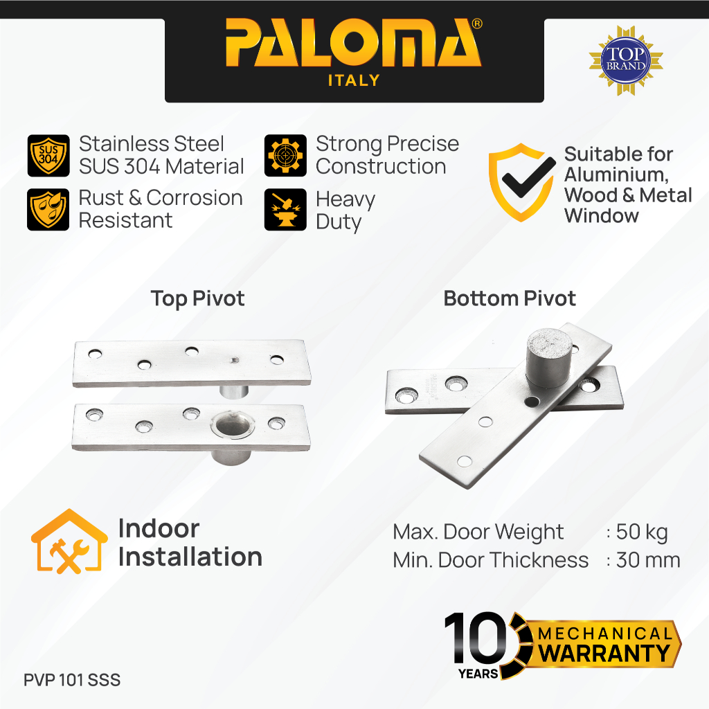 Jual PALOMA PVP 101 Engsel Jendela Hinge Pivot Putar Hinges Window ...