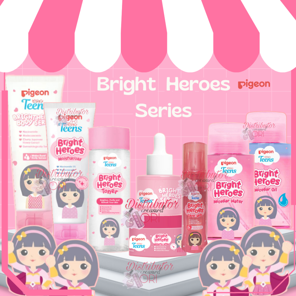 Jual Pigeon Teens BRIGHT HEROES SERIES | Toner | Serum | Moisturizer ...