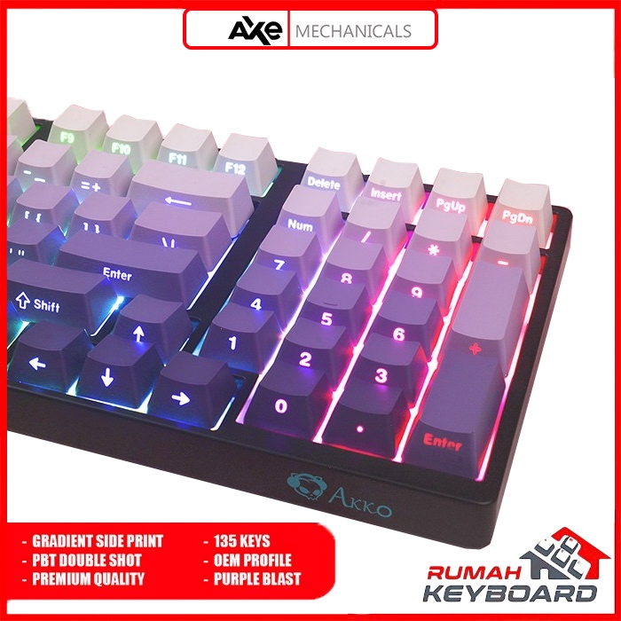 Jual AXE MECHANICALS - Cherry - Gradient Purple - Side Print - Double ...