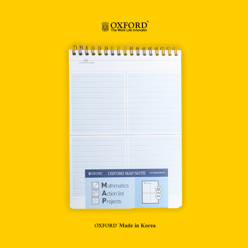 Jual Oxford Notebook A5 Spiral Atas 120 Lembar - Notebook Spiral ...