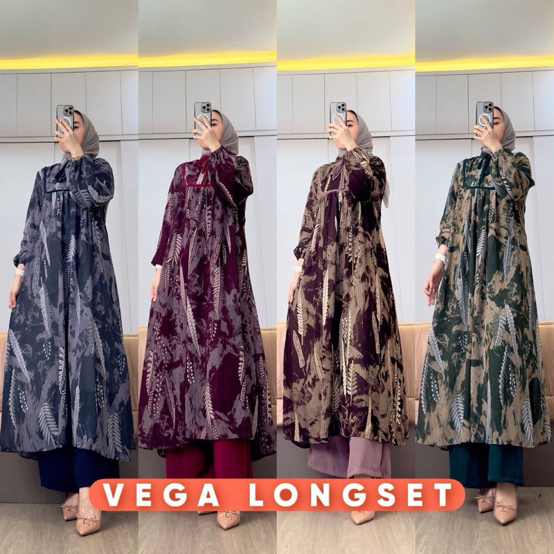 Jual VEGA LONG TUNIK SET TALI RAYON DIAMOND | Shopee Indonesia