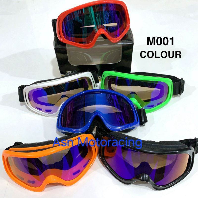 Jual KACA MATA GOGLE MOTOCROSS KACA PELANGI KACA MATA GOGGLE ANTI SILAU ...