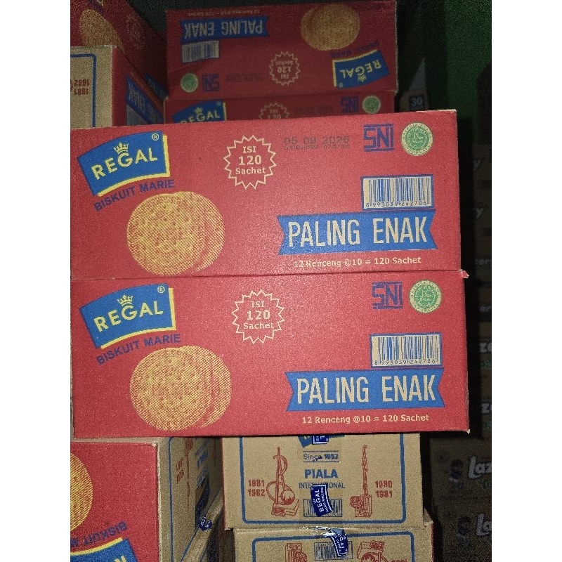 Jual 1 Dus Regal Marie Biskuit Sachet Ecer 1.000 Isi 12 Rcg (120 pcs ...