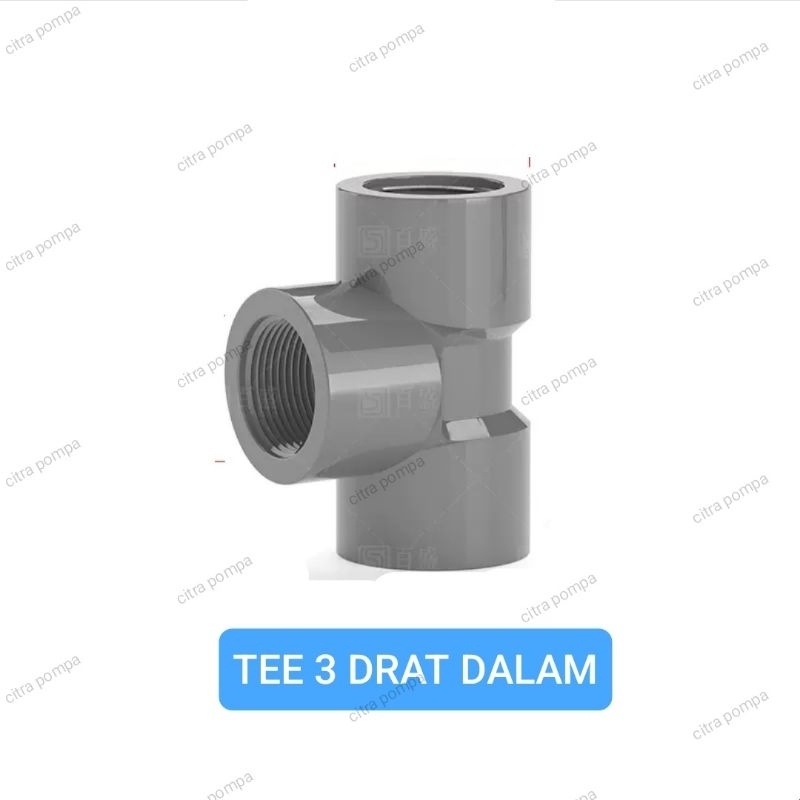 Jual TEE 3 DRAT DALAM / TEE DRAT 3 DRAT DALAM sambungan pvc | Shopee ...