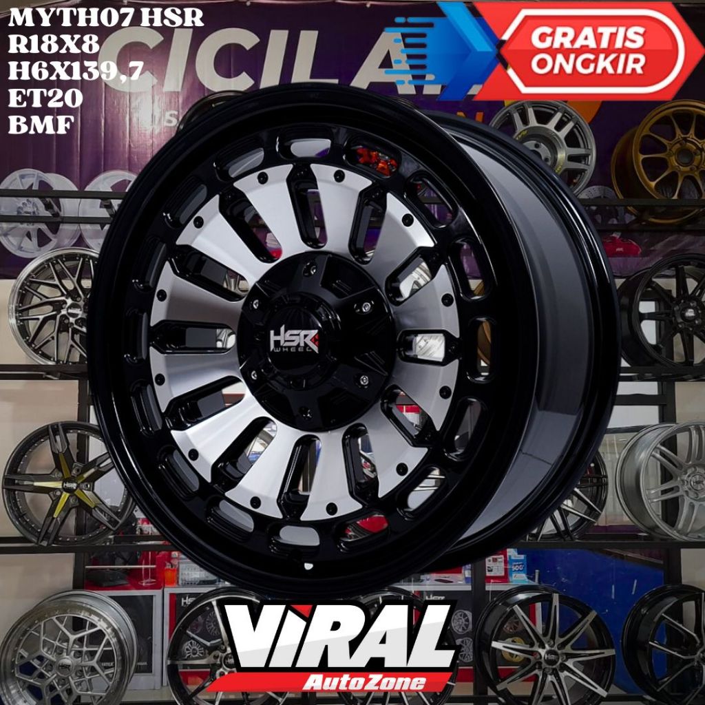 Jual Velg Mobil Ring 18 MURAH HSR MYTH07 R18 UNTUK HILUX DC , TRITON ...