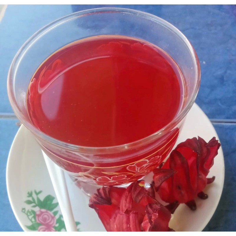 Jual rosela merah kering / teasan teh bunga rosela merah kemasan ...
