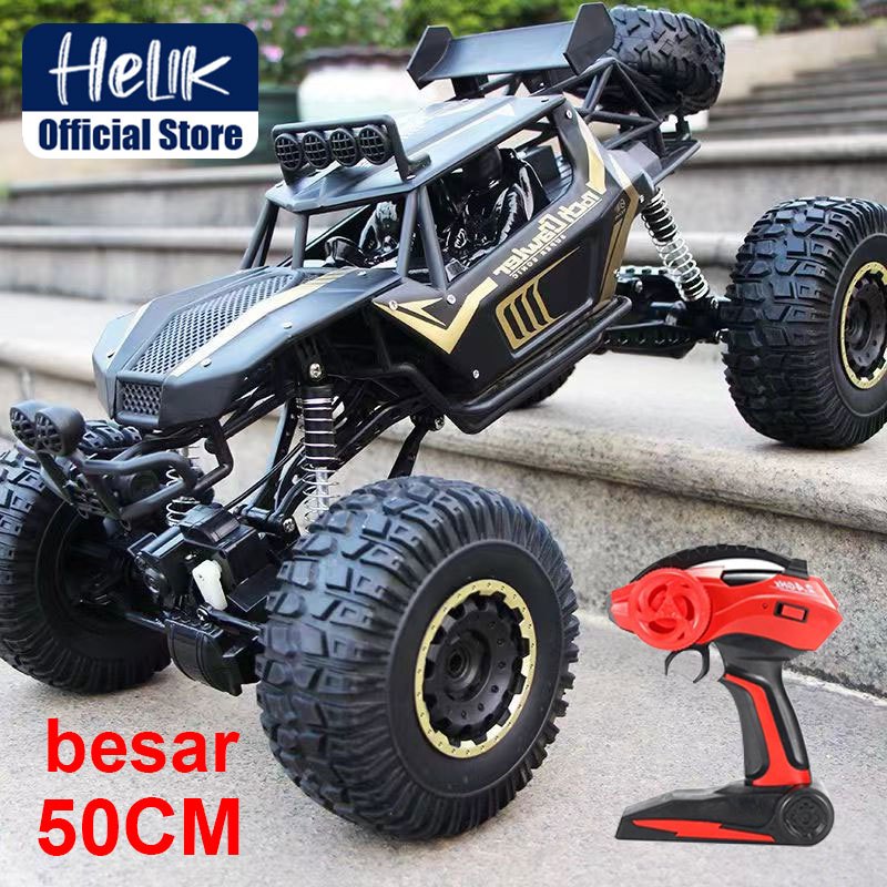 Jual HELIK Besar 50cm Alloy Mainan Mobil RC Off-Road 1:8 4WD Balapan Drift Mobil Offroad Monster ...
