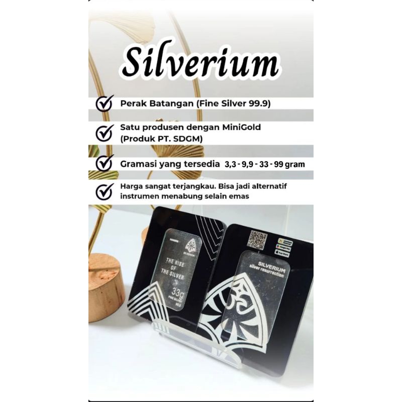 Jual LM Silverium 9,9 Gram Asli Sertifikat by Minigold | Shopee Indonesia