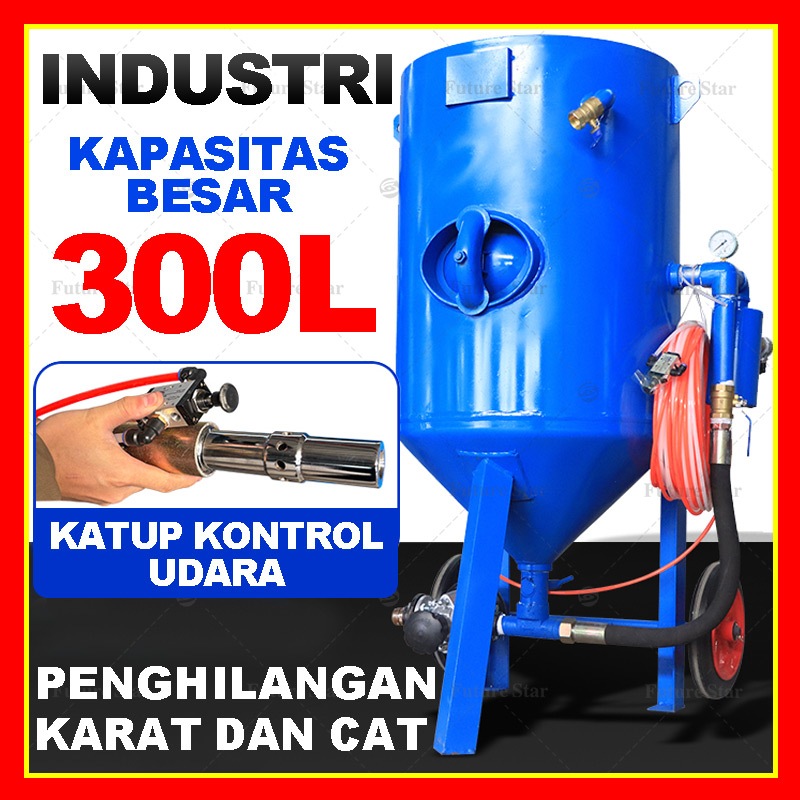 Jual 300L Mesin Sandblasting Penghilang Karat Dan Cat Kering / Basah ...