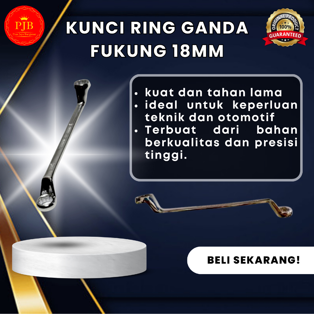 Jual Kunci Ring Ganda FUKUNG Double Offset Ring Spanner Wrench 100% ...