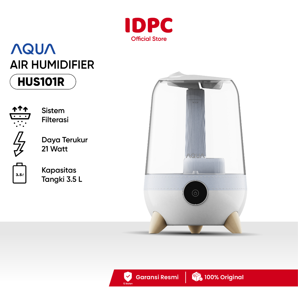 Jual AQUA HUS101R 3.5L Humidifier with Essential Oil Diffuser Tray ...