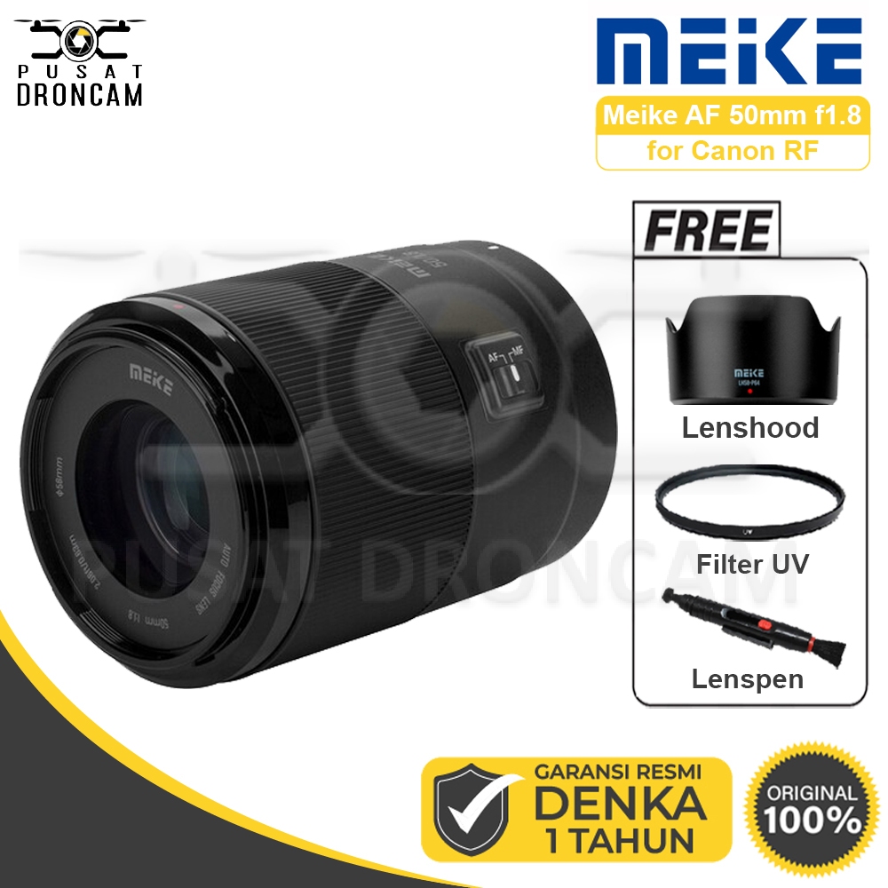 Jual Meike AF 50mm f1.8 for Canon RF Mount Fullframe Lens Meike 50 mm f ...