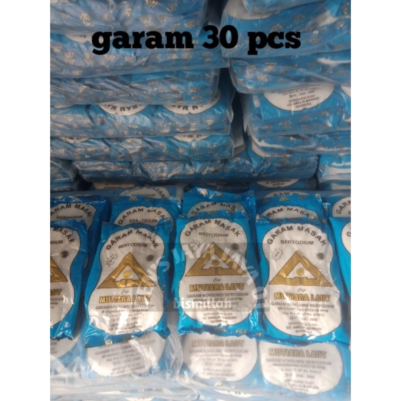 Jual [30pcs] Garam Masak/Garam Dapur/Garam Halus Beryodium 90-100gr ...