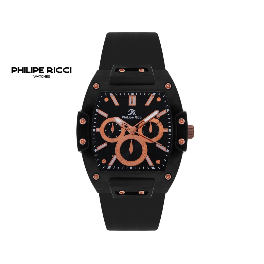 Jual PhiLipe Ricci Jam Tangan Pria Karet Kece 100% Original Modern ...