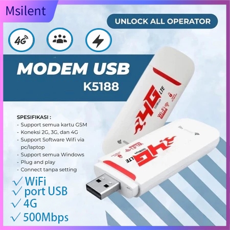 Jual 【COD】Modem WIFI USB Mifi Modem Wifi 4G LTE 500Mbps Modem COD ...