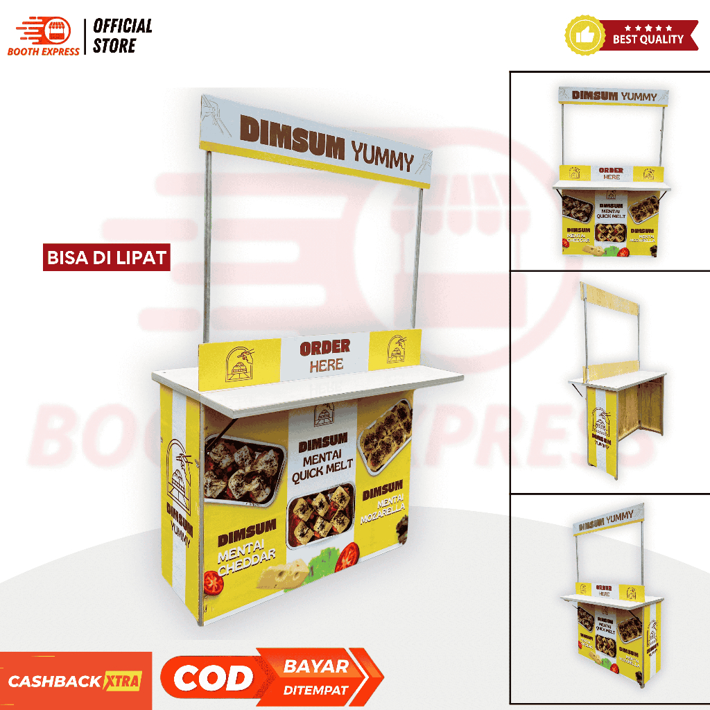 Jual Booth Express - Booth Portable Meja Depan / Gerobak Portable Siap ...