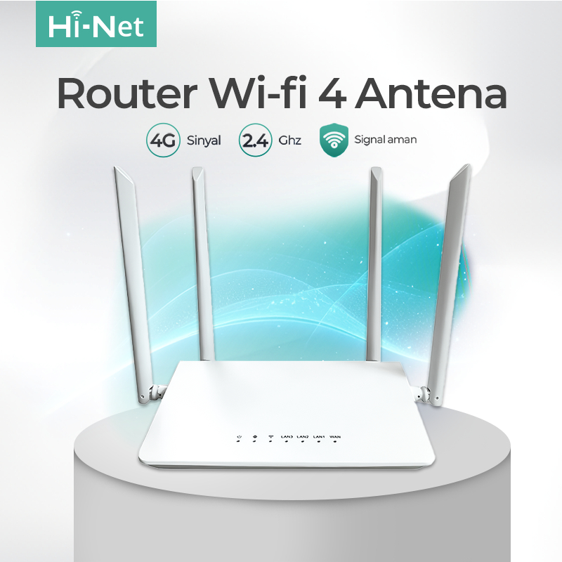 Jual Hi Net Router Nirkabel Rumah Empat Antena 300Mbps Wi-Fi Cerdas ...