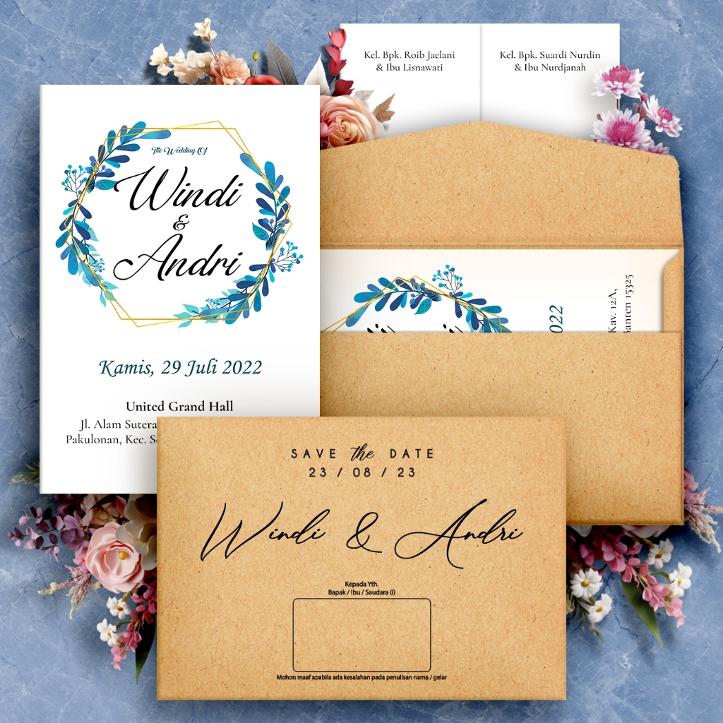 Jual Undangan + Amplop. Undangan Pernikahan Laminating / Laminasi ...