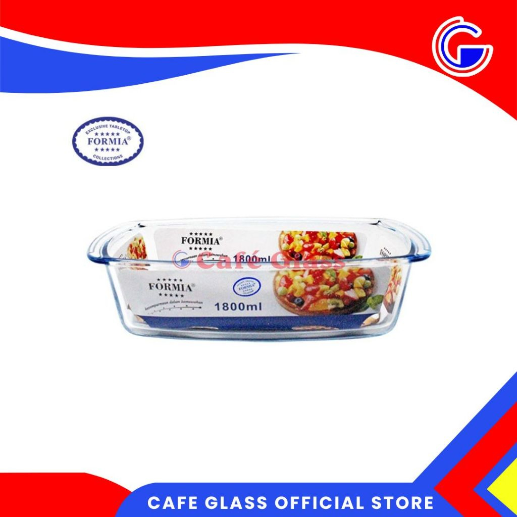 Jual LOYANG KACA BAKE & SERVE / LOYANG OVEN PERSEGI 1.6L FORMIA - TAHAN ...