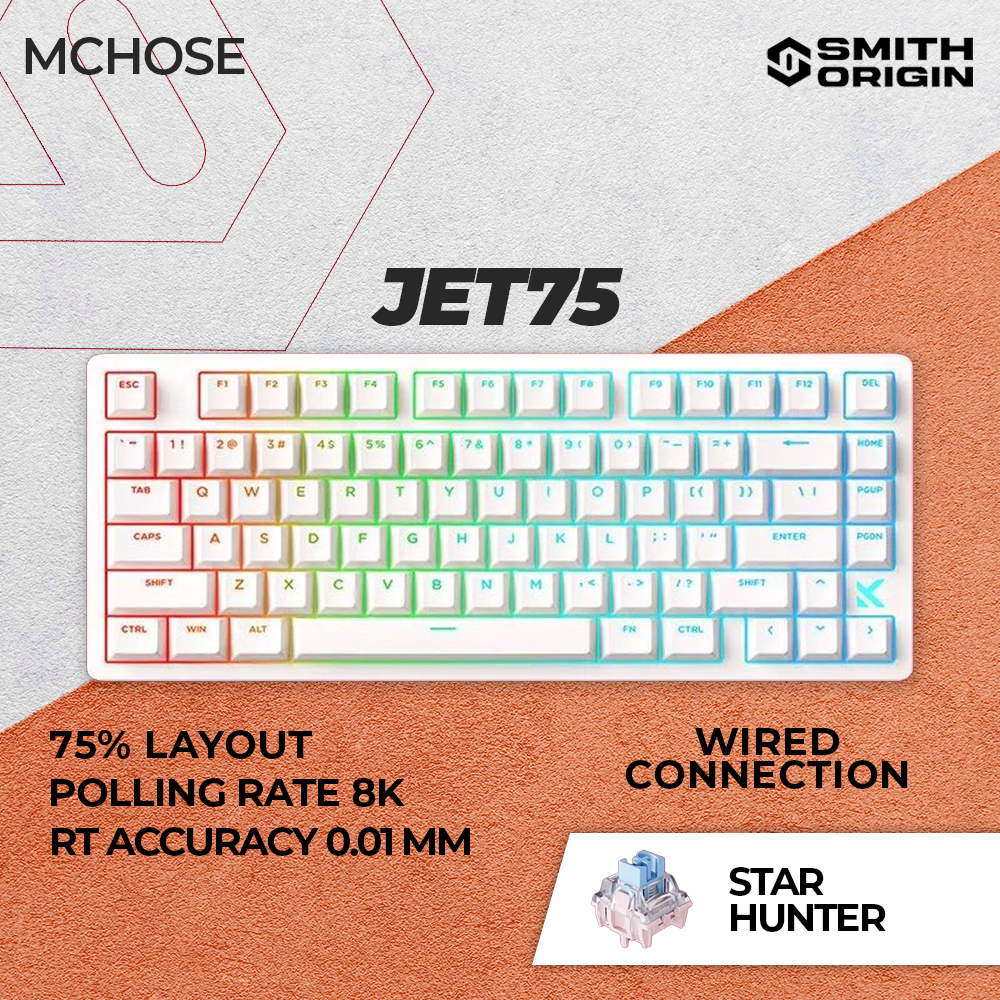 Jual Mchose JET75 Gaming Edition Hall Effect Magnetic Switch Gaming Keyboard | Shopee Indonesia