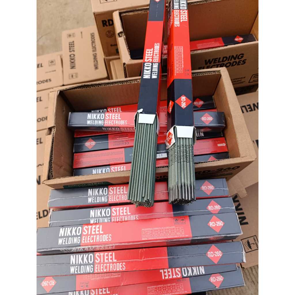 Jual KAWAT LAS Listrik NIKKO RD260 2.0MM X 300 Mm Dan RD 260 2.6 mm x 350 mm Harga per 1 kg ...