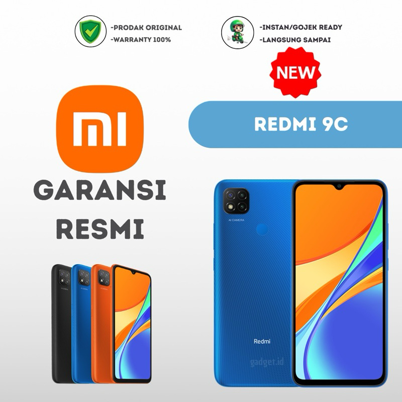 Jual Xiaomi Redmi 9C 3/32 4/64 Garansi Resmi tam new segel | Shopee ...