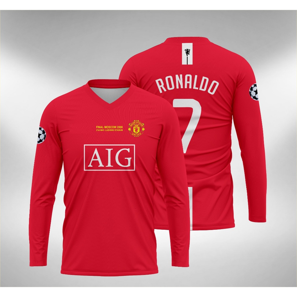 Jual JERSEY MU FINAL UCL 2008 LENGAN PANJANG LS | Shopee Indonesia