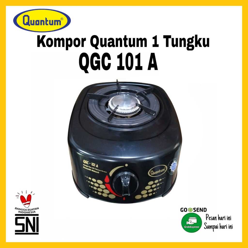 Jual QUANTUM Kompor Gas 1 Tungku QGC 101 A / Kompor Quantum QGC-101R | Shopee Indonesia