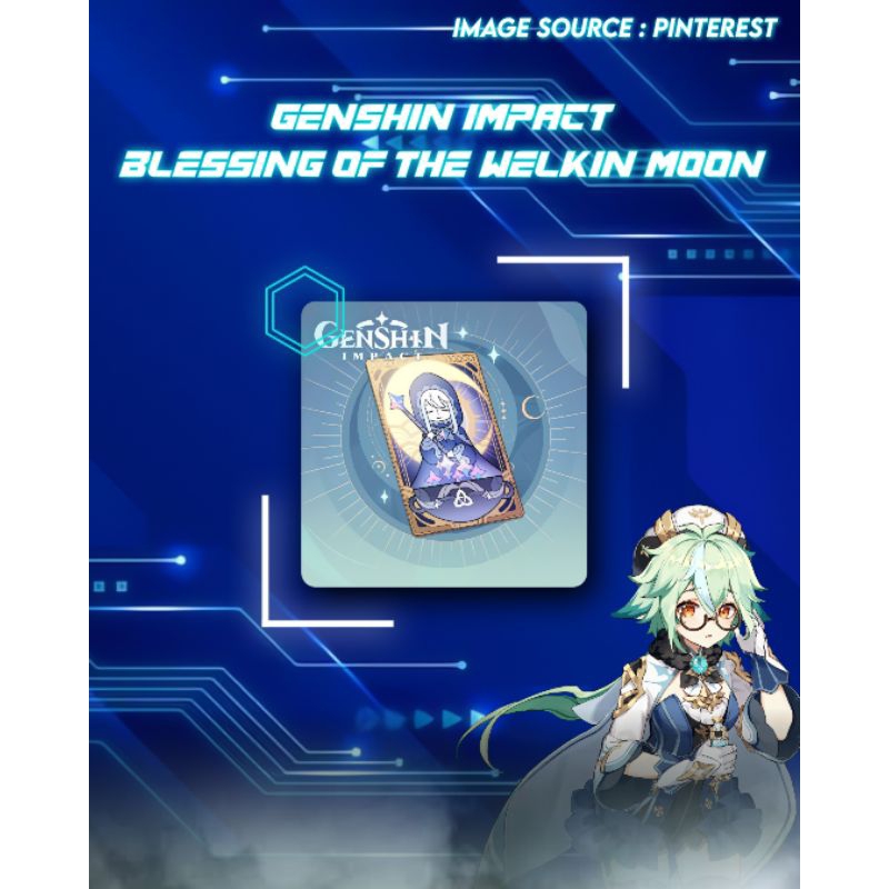 Jual Genshin Impact Blessing Of The Welkin Moon (Baca Deskripsi ...