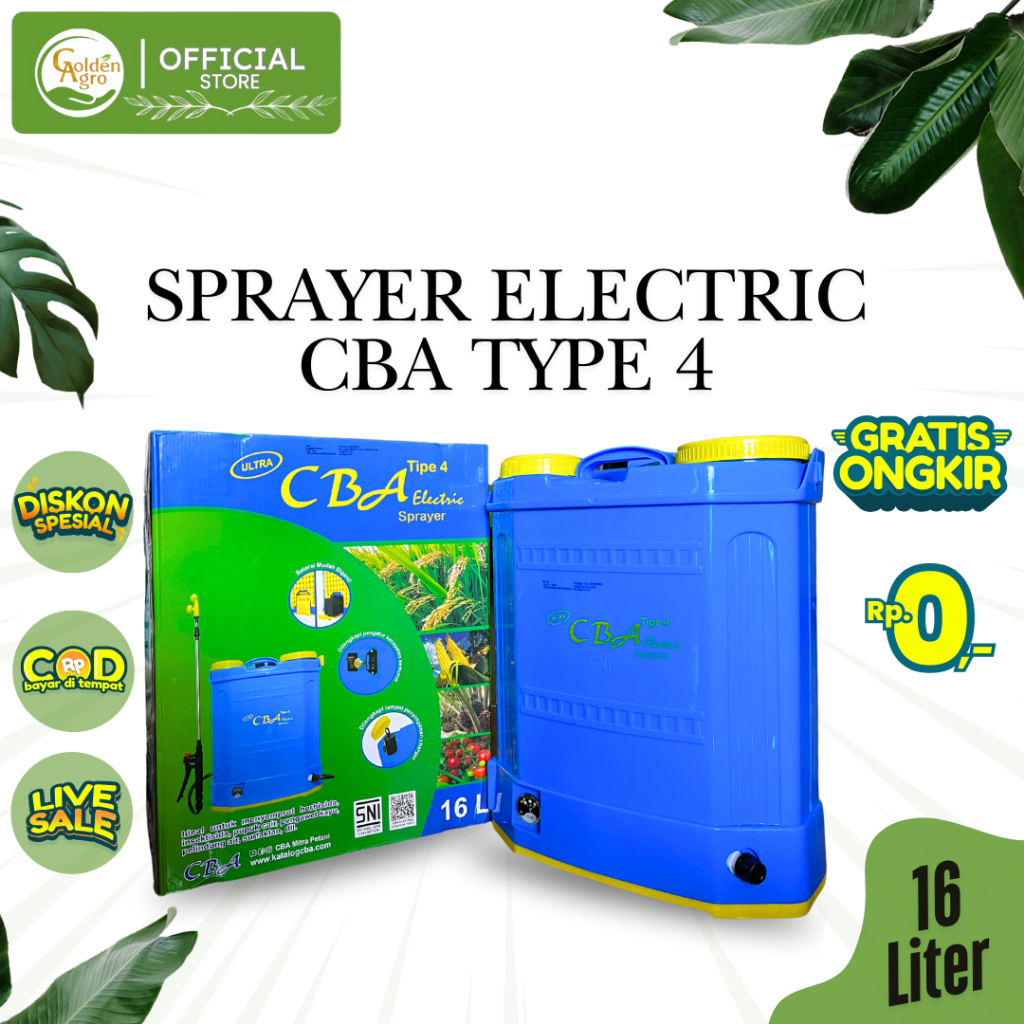 Jual TANGKI SPRAYER CBA ULTRA ELEKTRIK 16 LITER TYPE 4 | Shopee Indonesia