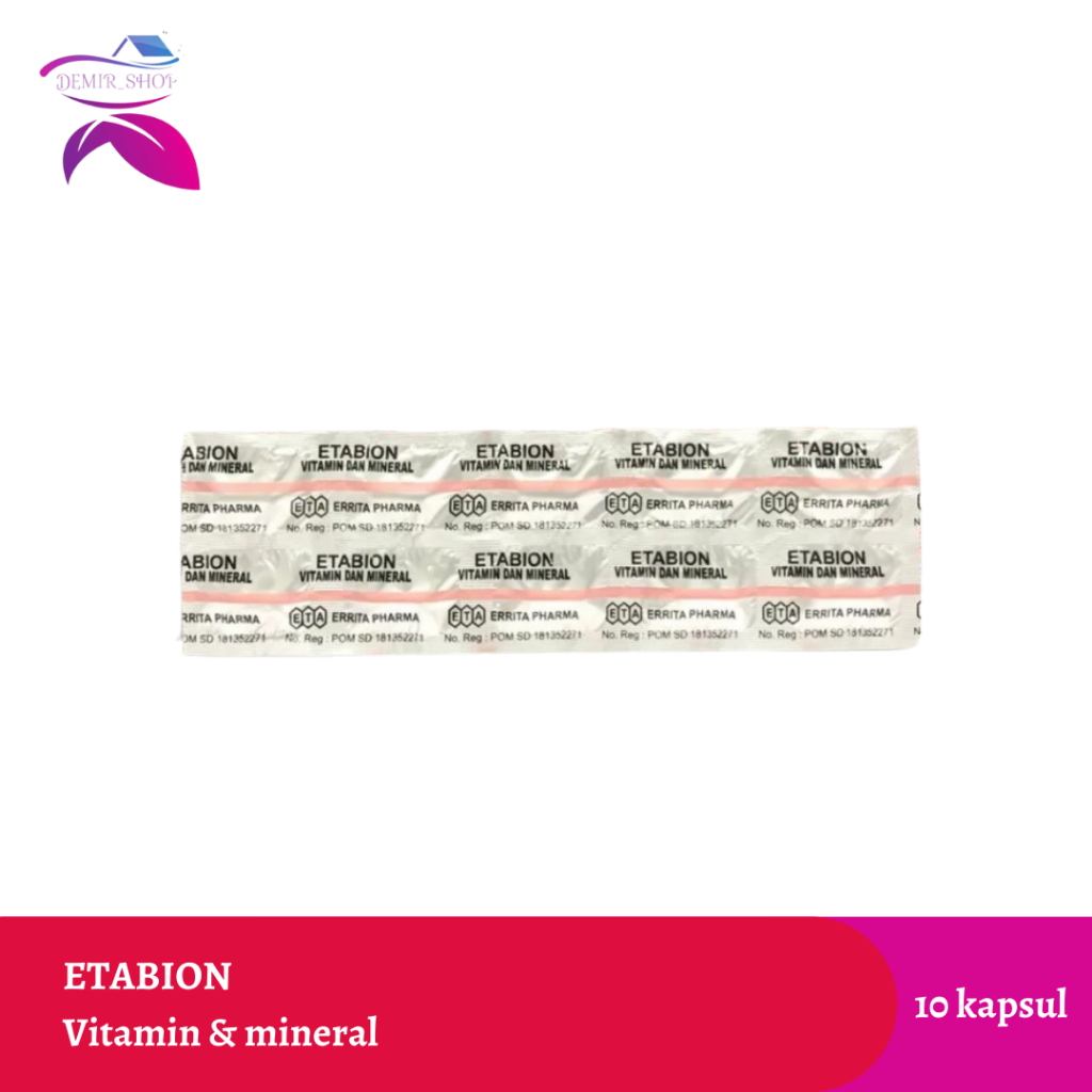 Jual Etabion Strip 10 Kapsul / Suplemen Penambah Darah | Shopee Indonesia