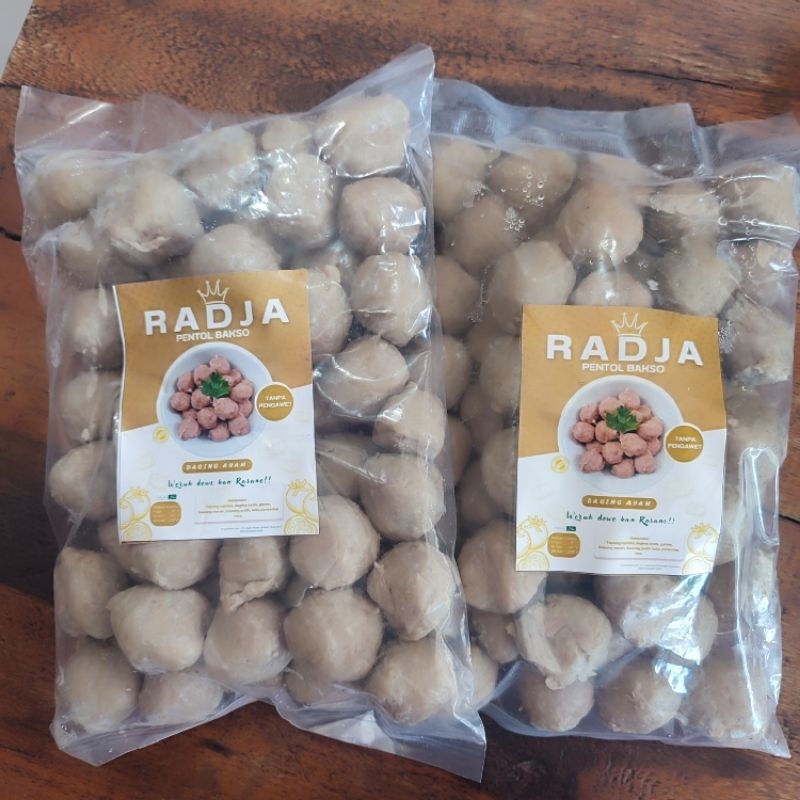 Jual pentol bakso Radja/raja bakso ayam 500gr isi 50 | Shopee Indonesia