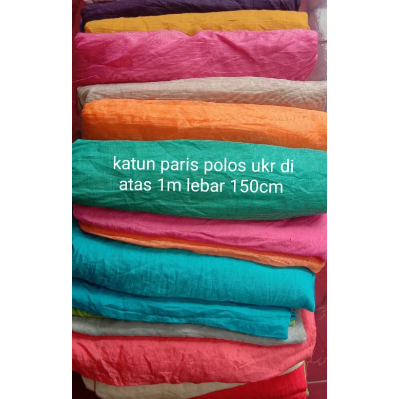 Jual Kain Katun Paris Silky Polos (per potong) | Shopee Indonesia