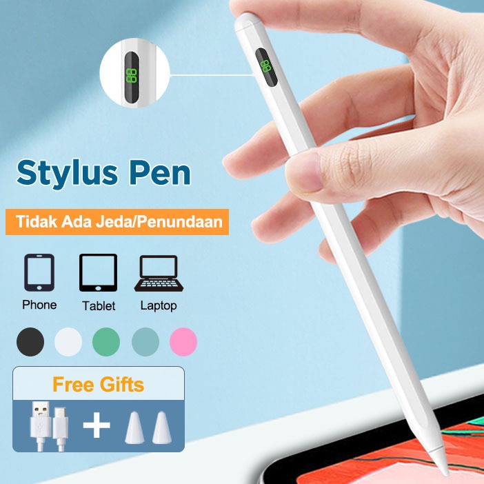 Jual Stylus Pen Universal LED Power Display For IPad Samsung Xiaomi ...